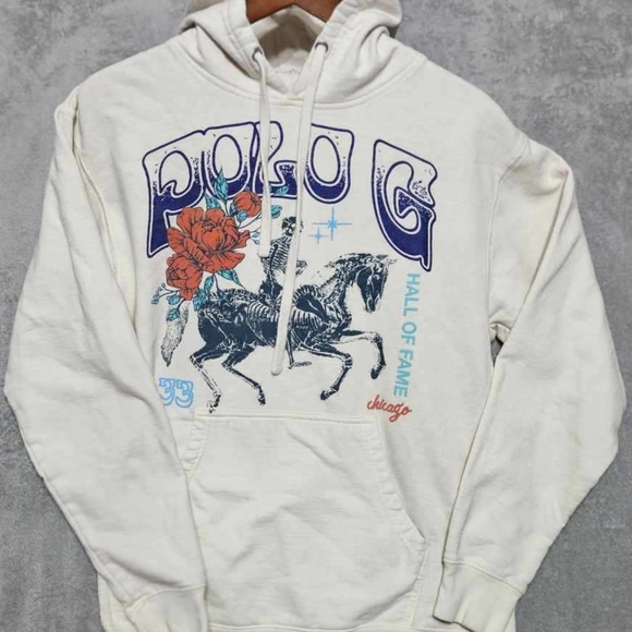 Polo G | Shirts | Polo G Rapper Rap Size Med Pullover Hoodie Skeleton ...